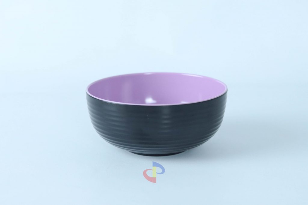 MANGKOK TWO TONE UNGU-HITAM 6′ — Dapur Prima